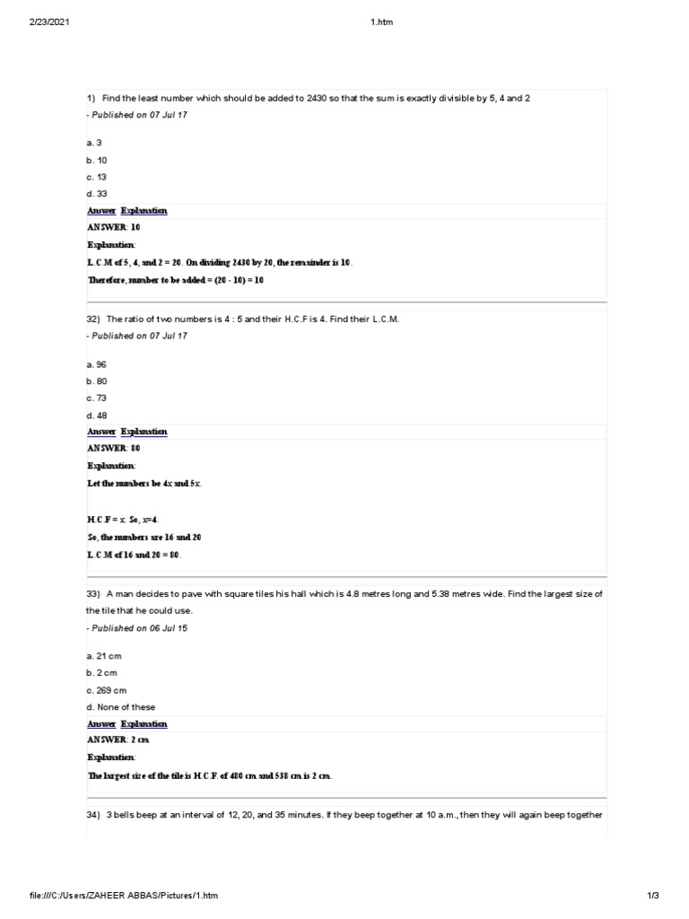 Published On 07 Jul 17 | PDF | Applied Mathematics | Elementary Mathematics