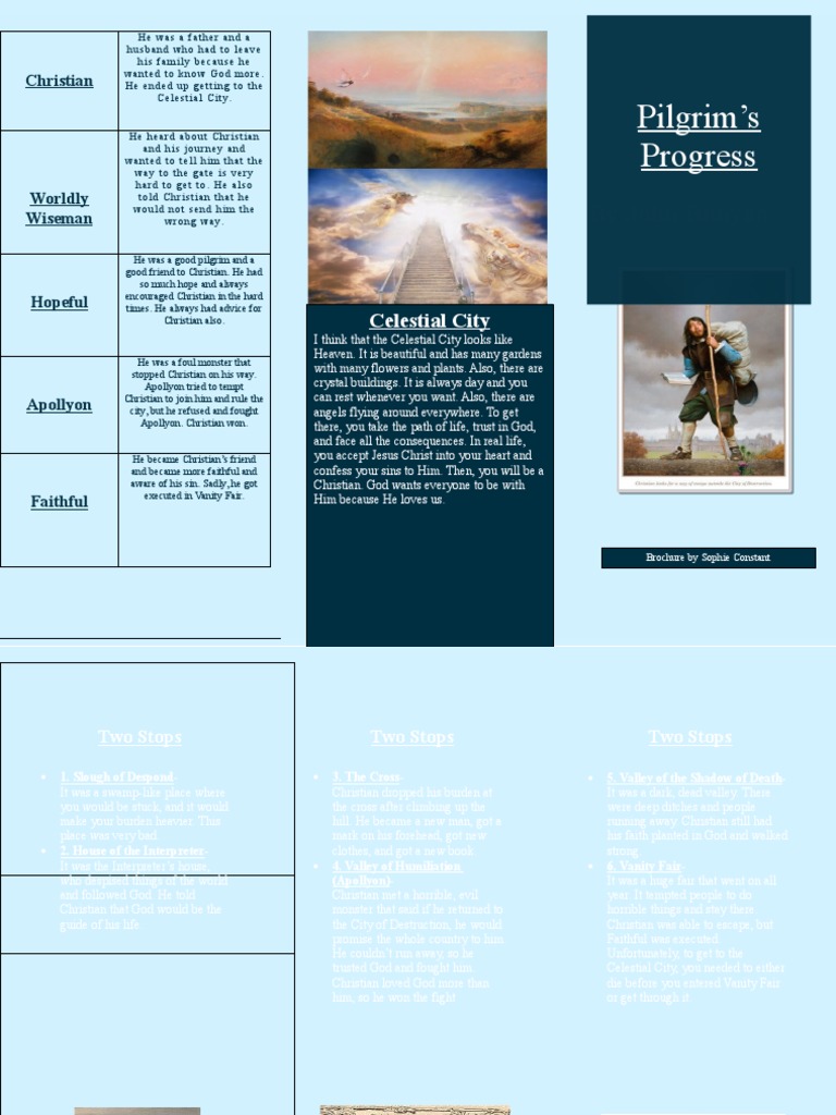 Pilgrims Progress Brochure | PDF | Sin | Religious Belief And Doctrine