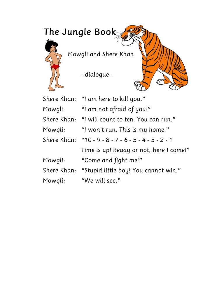 The Jungle Book Scene Dialogue | PDF