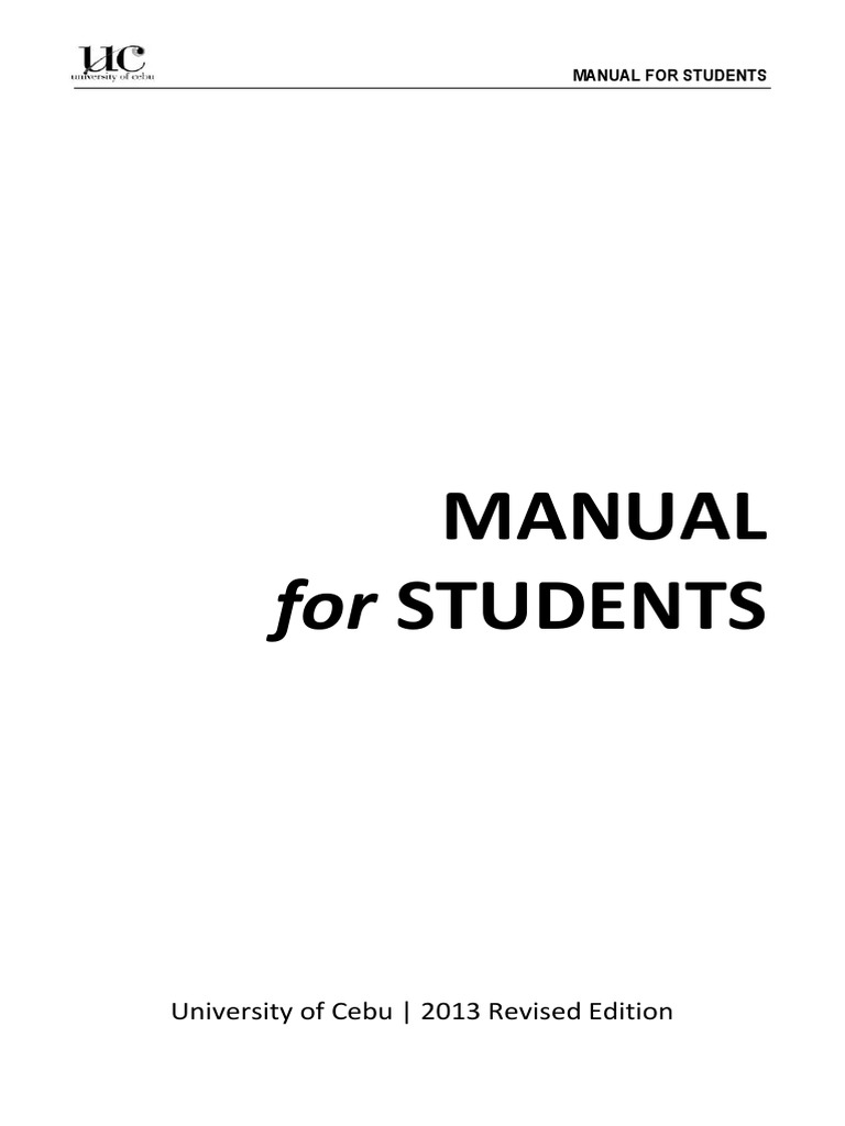 Student Manual June 24 2013 | PDF | Bachelor's Degree | University And ...