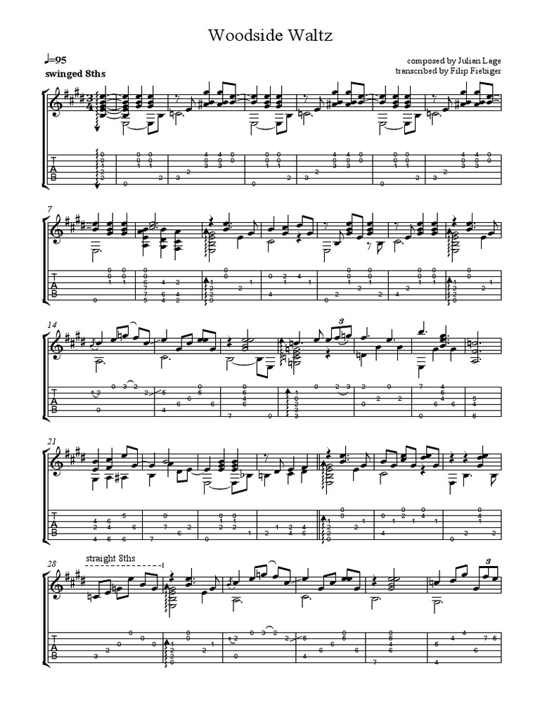 Woodside Waltz Julian Lage | PDF