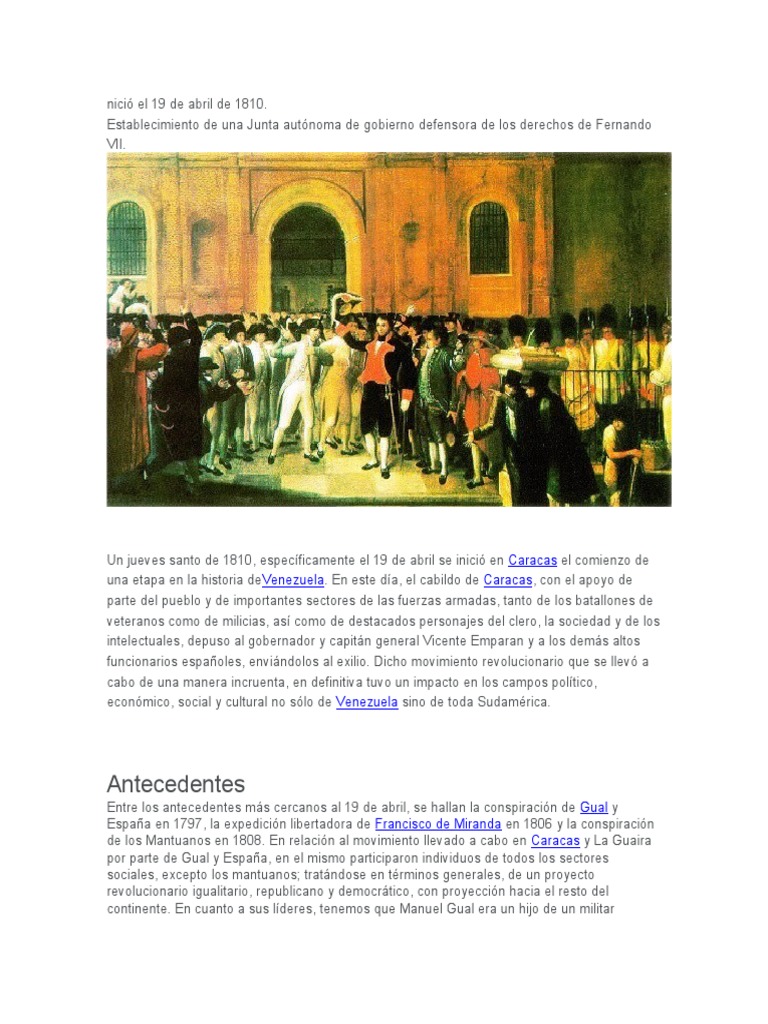 El establecimiento de la Junta Suprema Conservadora de los Derechos de ...