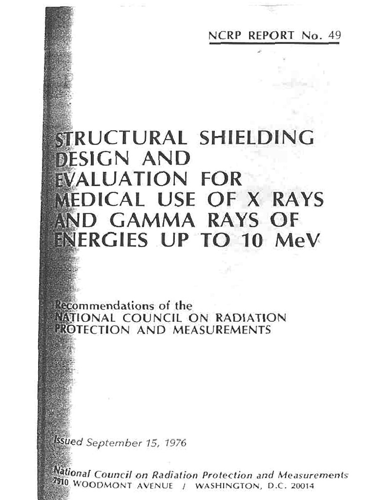 NCRP Report No 49 | PDF