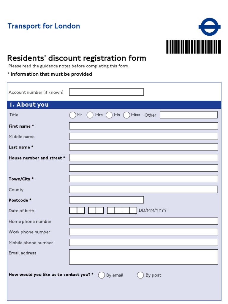 Residents Discount Registration Form | PDF | Fraud | Credit Card