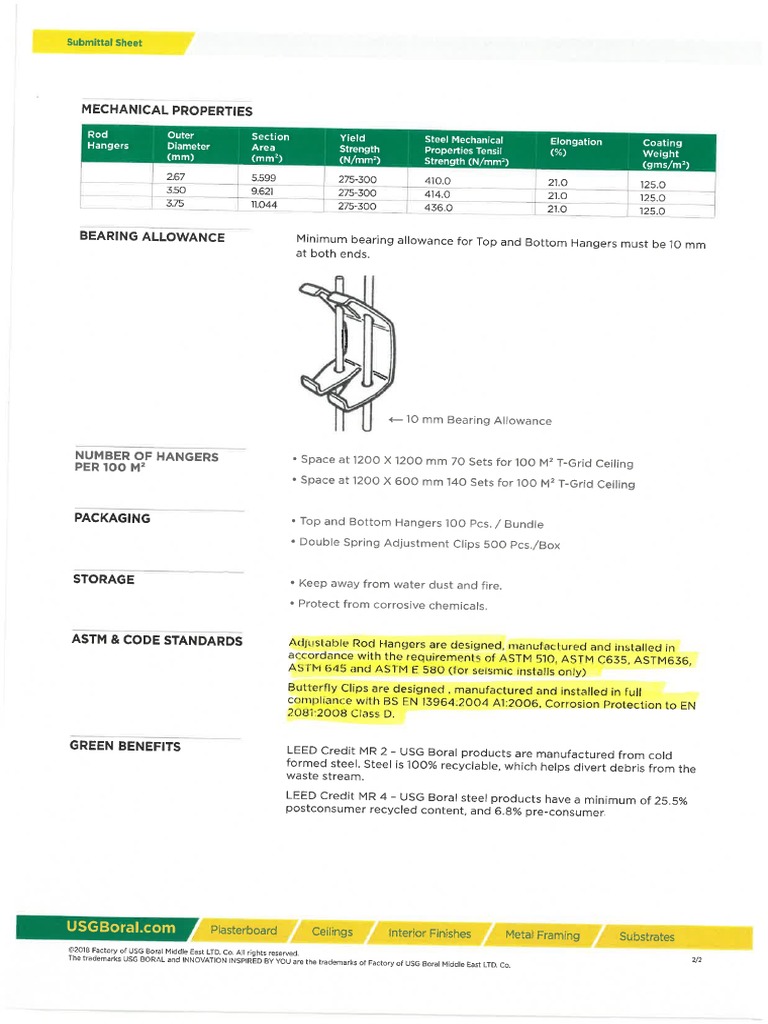 USG Catalog Sheet | PDF