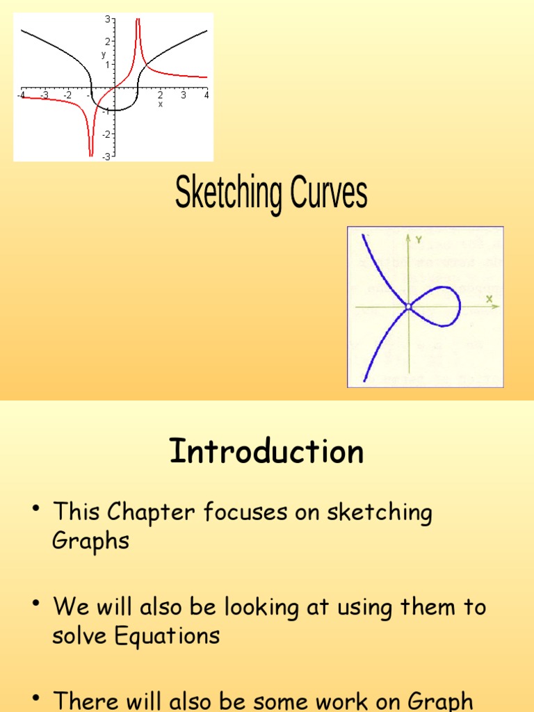 4) C1 Sketching Curves | PDF | Asymptote | Cartesian Coordinate System