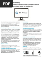 HP EliteDisplay E243 23.8-Inch Monitor Datasheet | PDF | Computer ...
