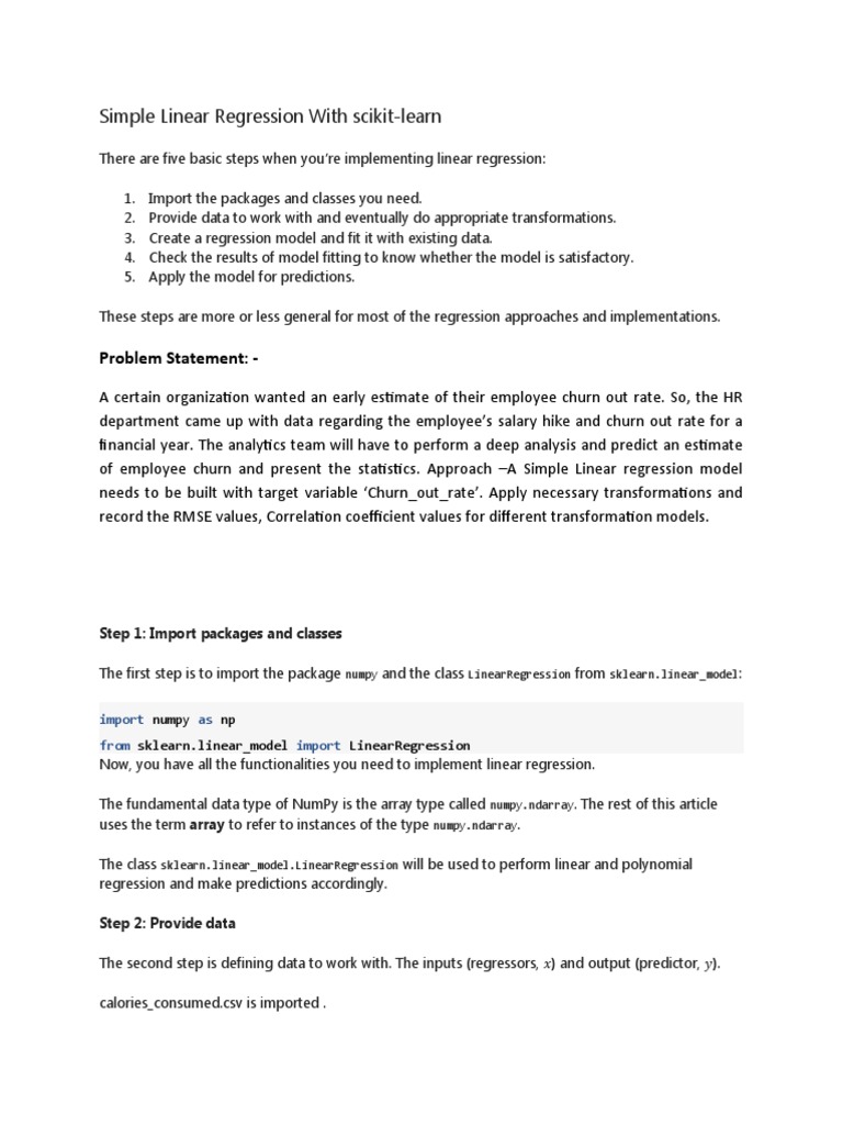 Simple Linear Regression Assign3 Pdf Regression Analysis Linear Regression 1415