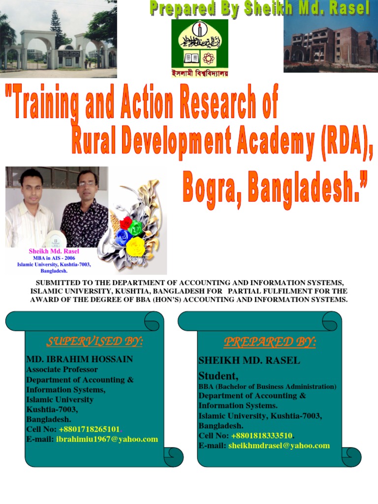 RDA Bogra: Training and Research Insights | PDF | Poverty Reduction ...