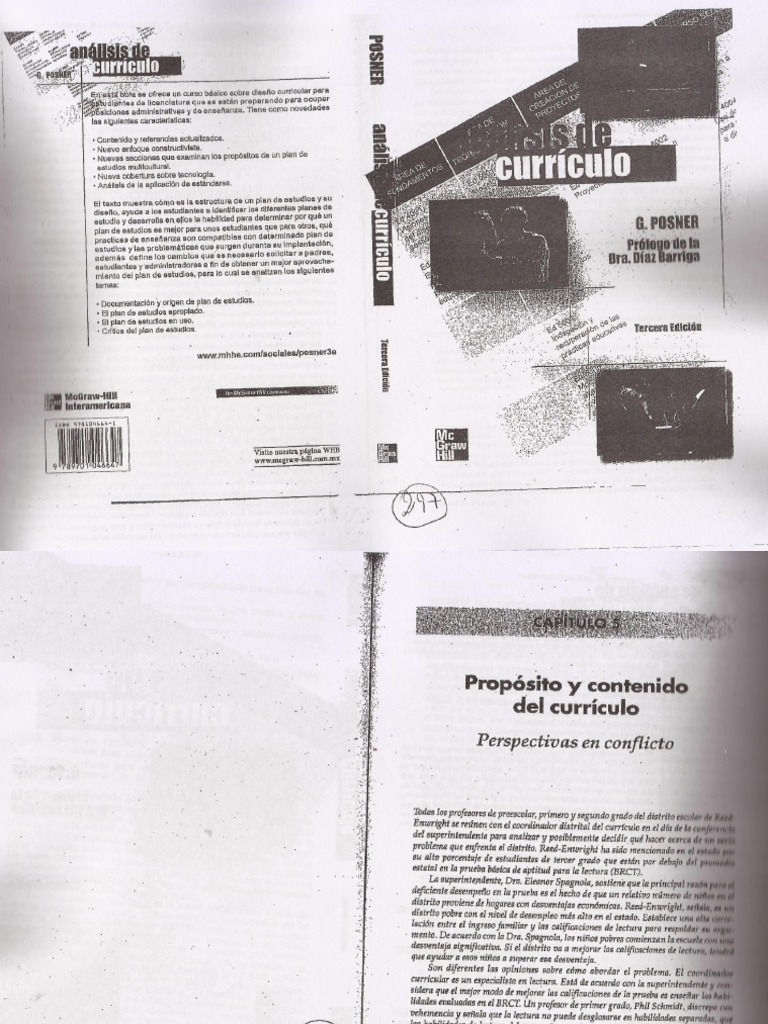 II 6 Posner. Análisis de Curriculo. Cap 5 y 12 | PDF