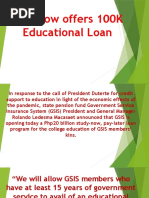 GSIS GFAL Loan Overview and Guidelines | PDF | Loans | Demand For Money