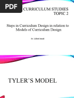 Ralph Tyler Model of Curriculum Development | PDF | Curriculum | Evaluation