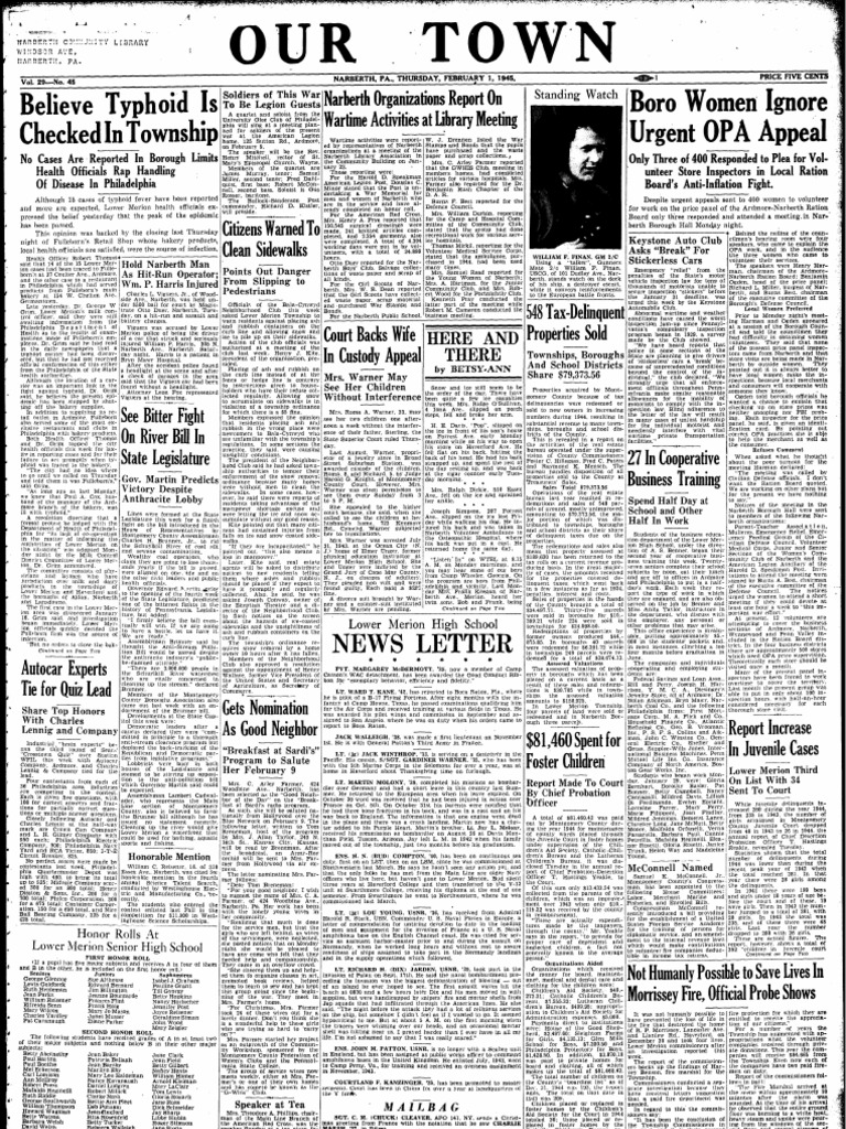 Our Town February 1, 1945 | PDF