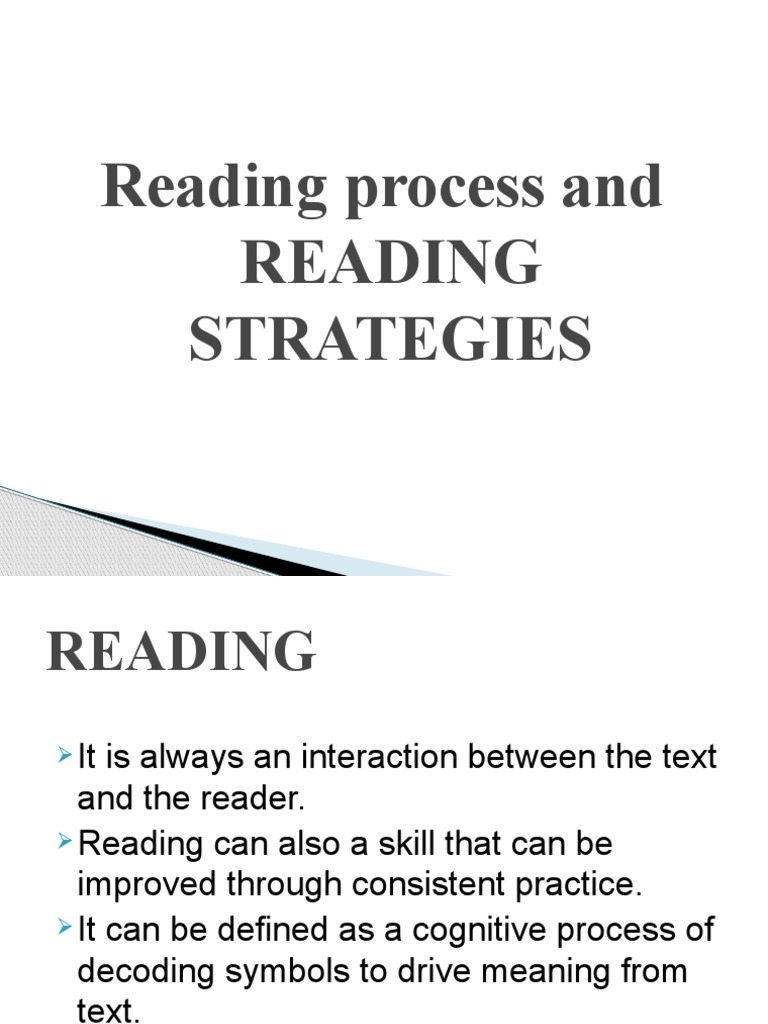 Reading Process and Reading Strategies | PDF | Speed Reading | Metacognition