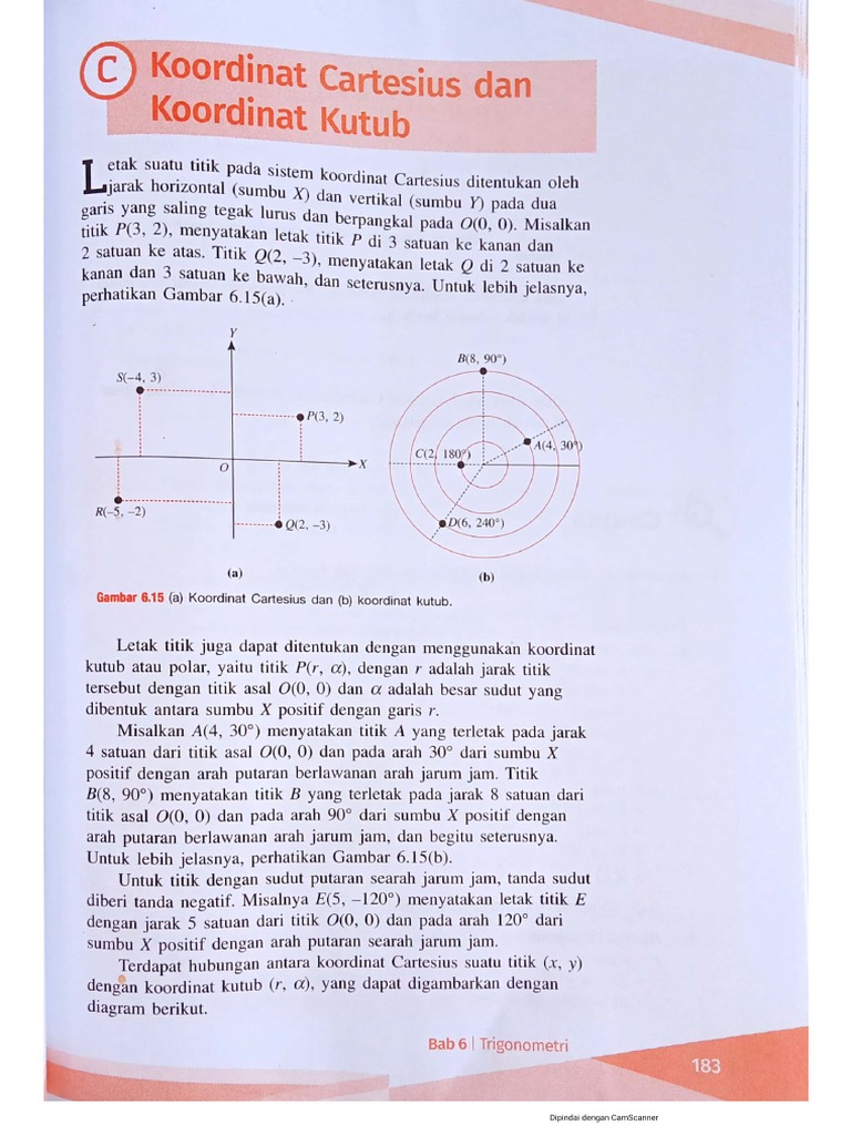 Materi Koordinat Cartesius Dan Koordinat Kutub Kelas X | PDF