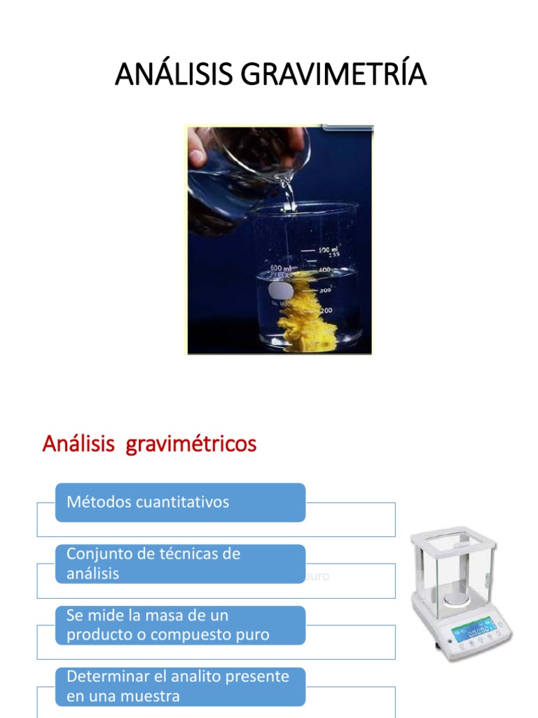 Gravimetria | PDF | Química analítica | Materiales