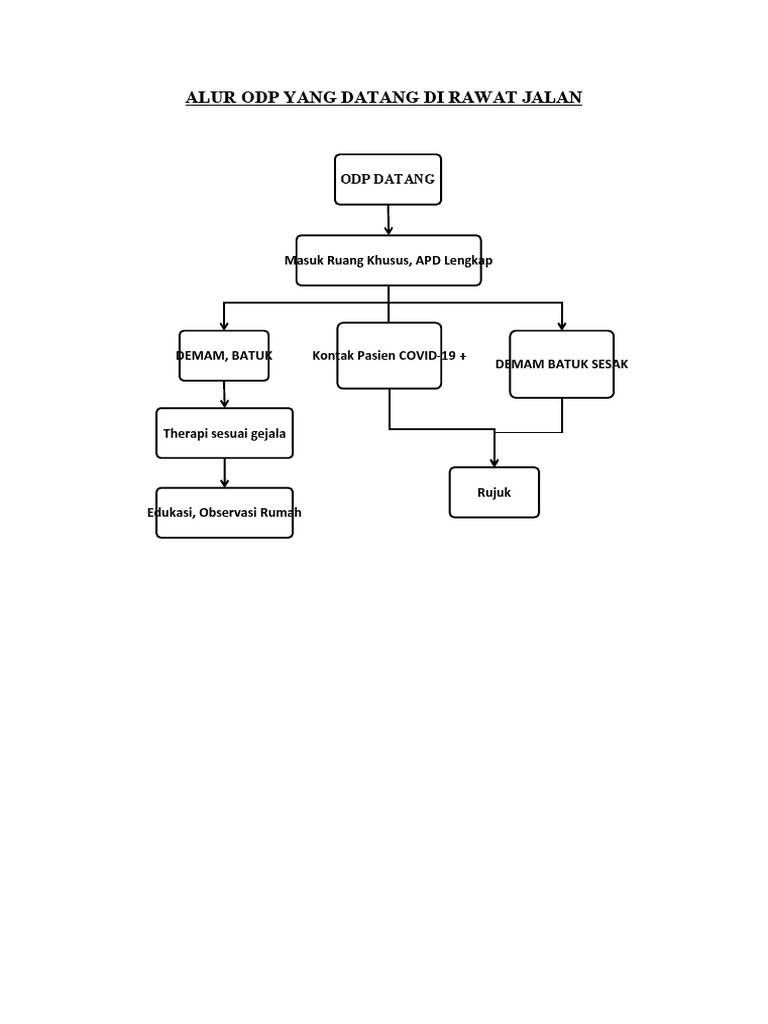 Flowchart Alur Covid-19 PKM Seklakau | PDF