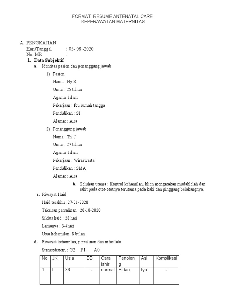 Format Resume Anc Ny.s | PDF