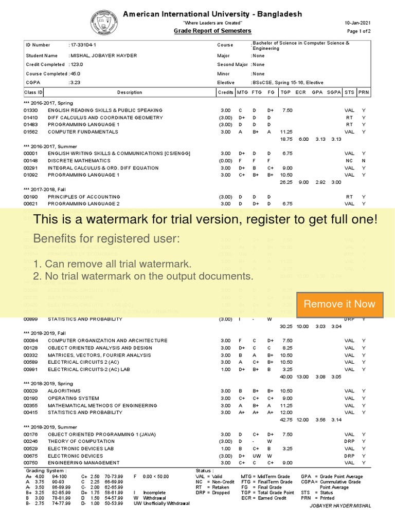 This Is A Watermark For Trial Version, Register To Get Full One! | PDF ...