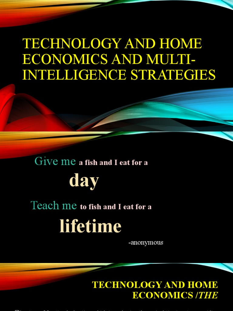 Multi-Intelligence in Home Economics | PDF | Value (Ethics) | Learning