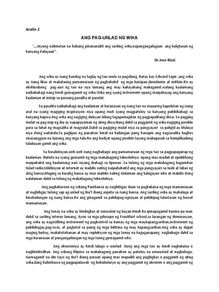 Modyul 2 Pagbasa at Pagsulat | PDF