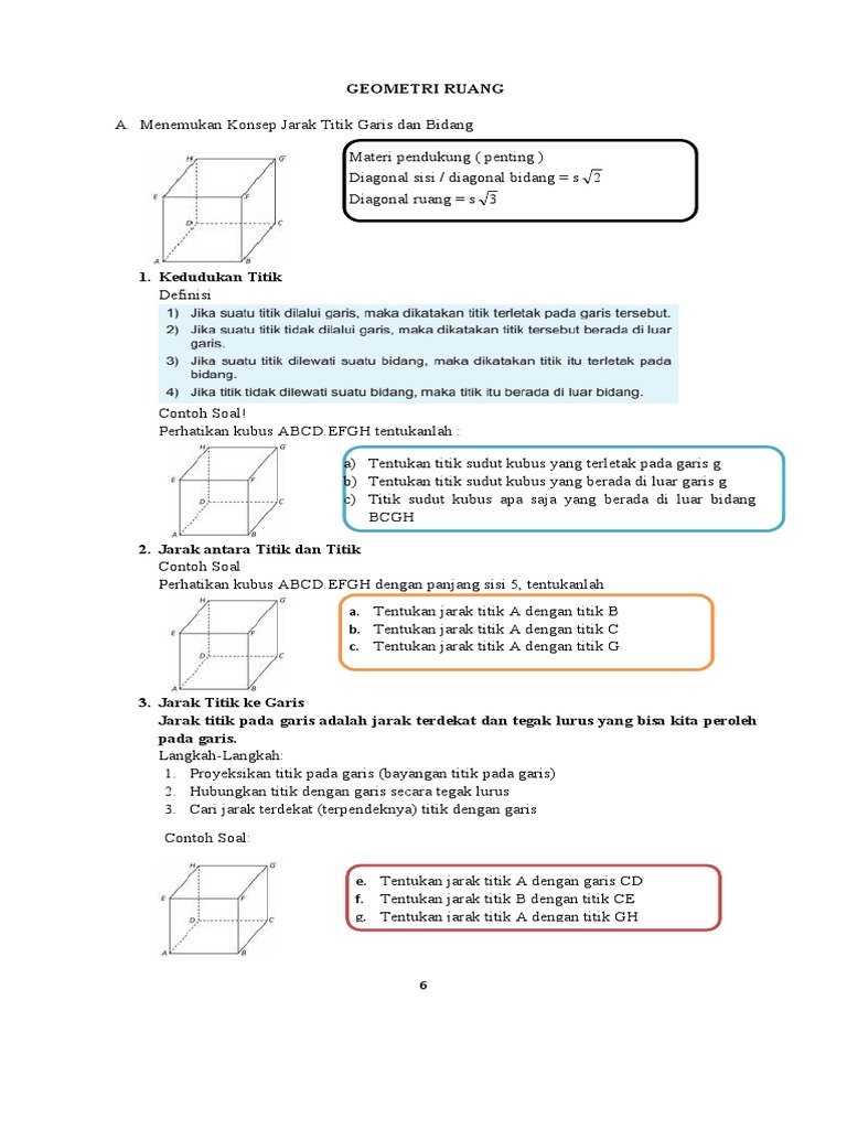 Geometri Ruang | PDF | Metode & Bahan Ajar