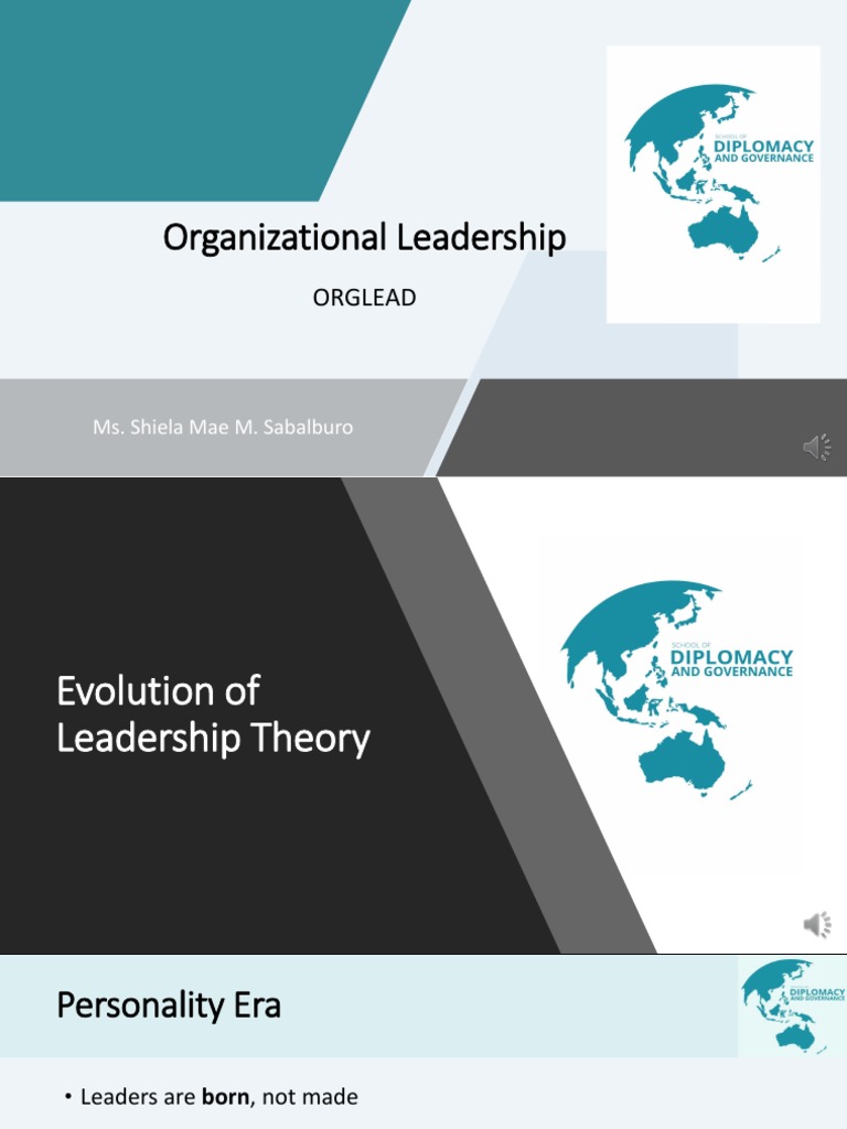 ORGLEAD - Module01 - Evolution of Leadership Theories | PDF ...