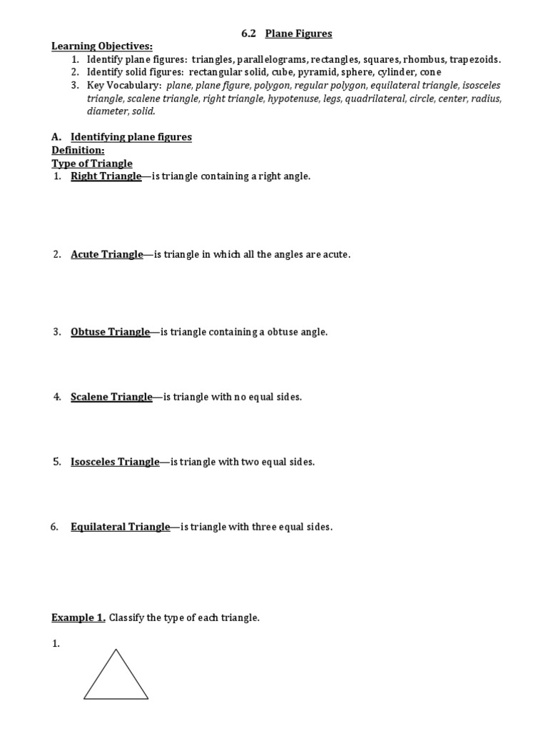 Triangle, Scalene Triangle, Right Triangle, Hypotenuse, Legs, Quadrilateral, Circle, Center ...