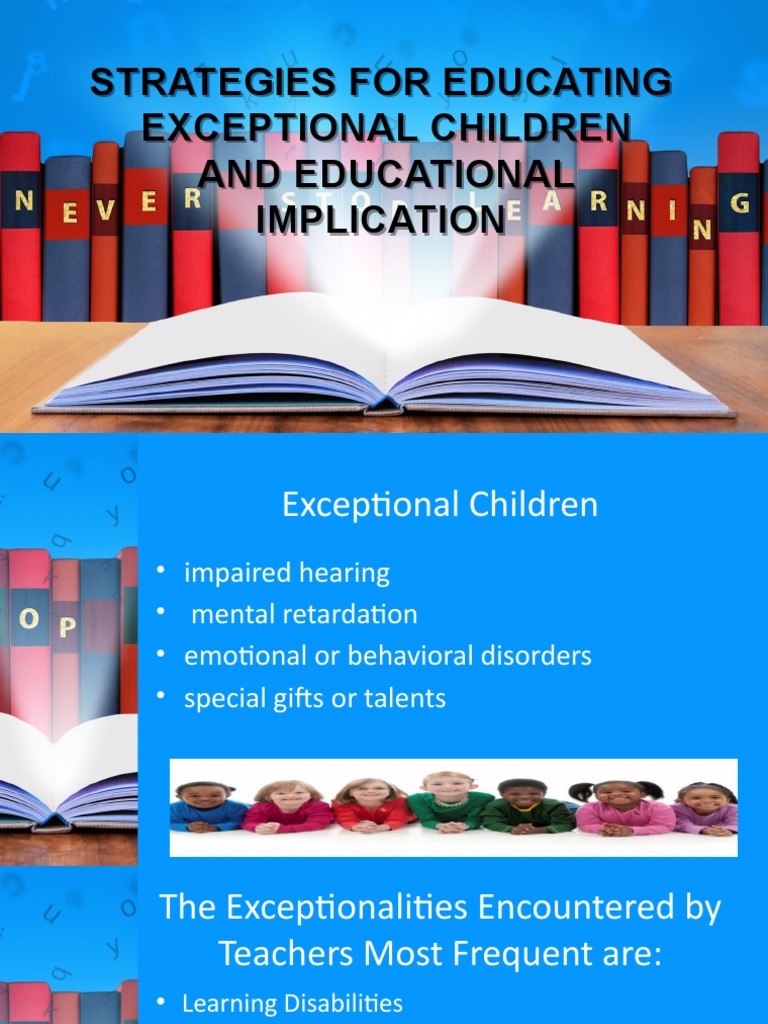 Strategies for Teaching Exceptional Students | PDF