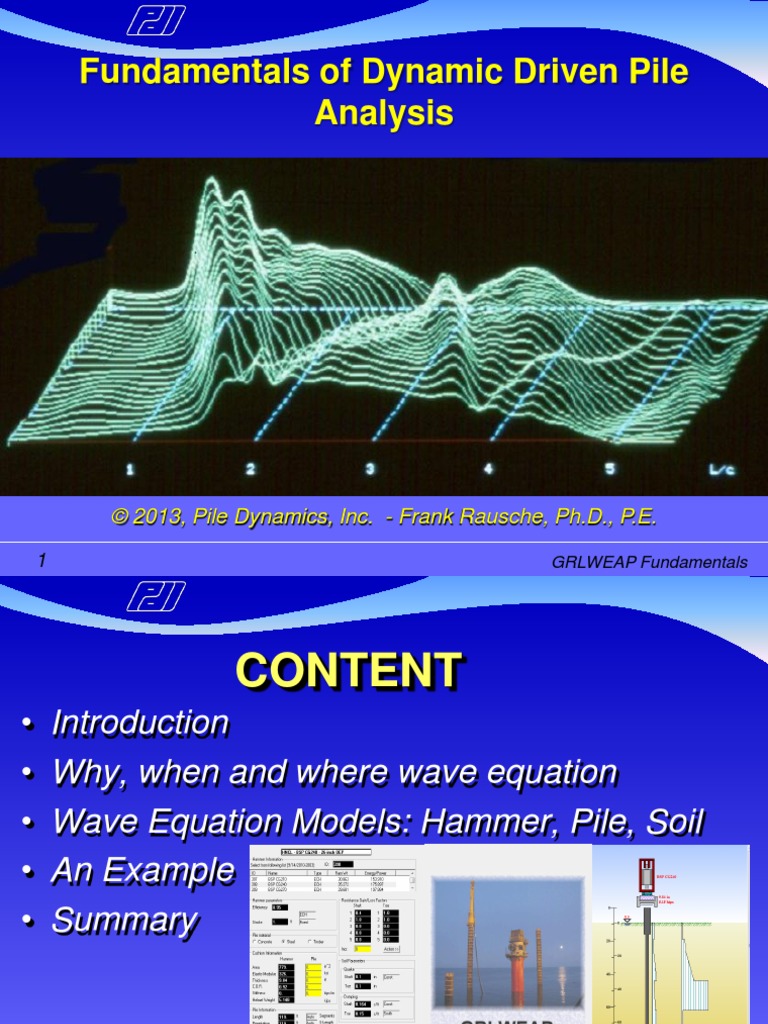 Fundamentals of Dynamic Driven Pile Analysis | PDF | Diesel Engine ...