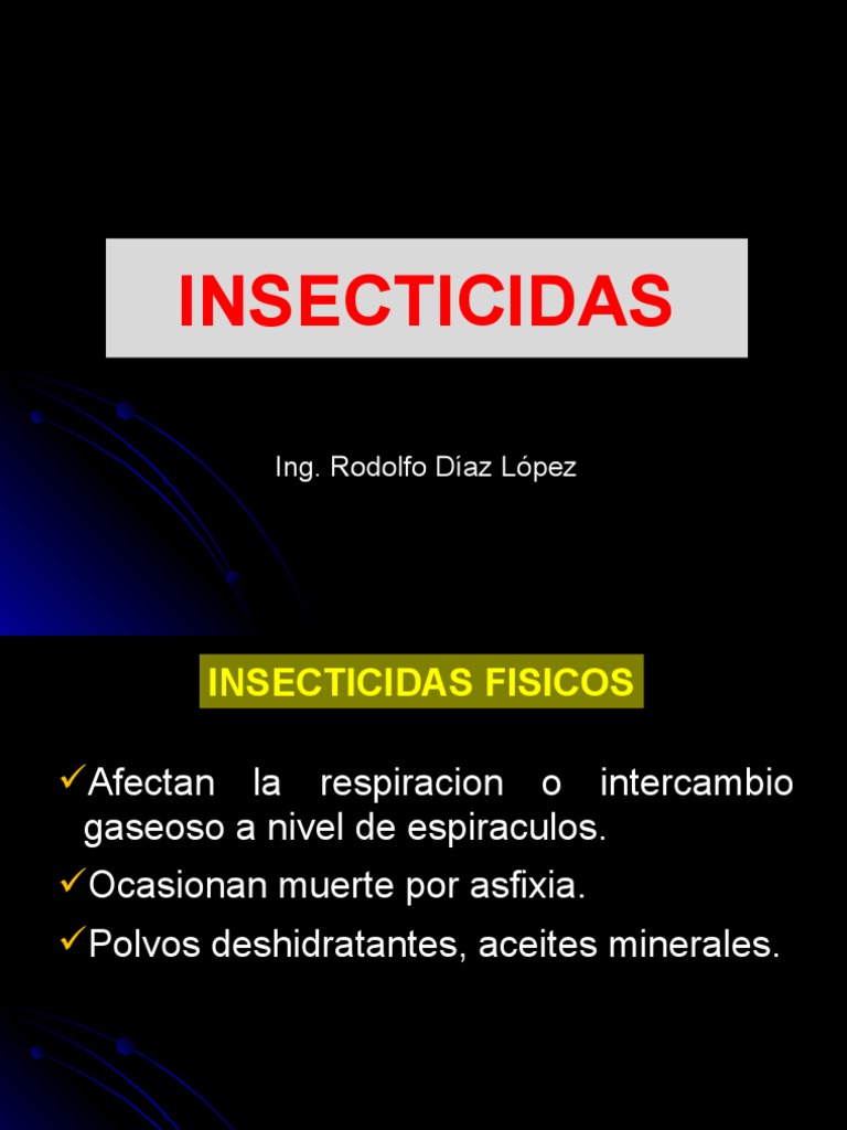 Insecticidas | PDF | Ddt | Insectos