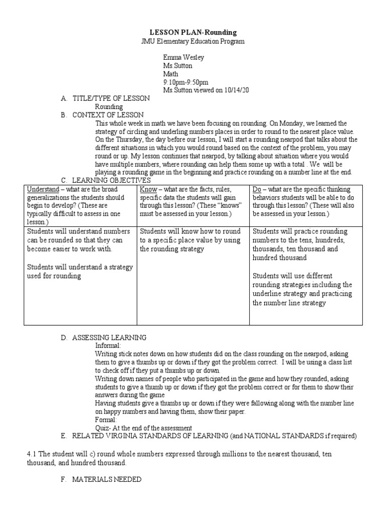Emma Math 1 1 | PDF | Learning | Teachers