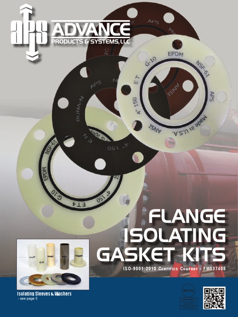 Flange Isolating Gasket Kits: To Order Please Specify The Following ...