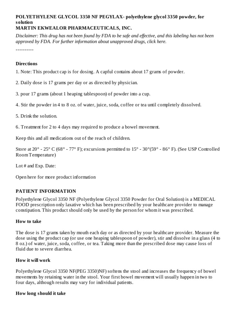 Disclaimer: This Drug Has Not Been Found by FDA To Be Safe and ...