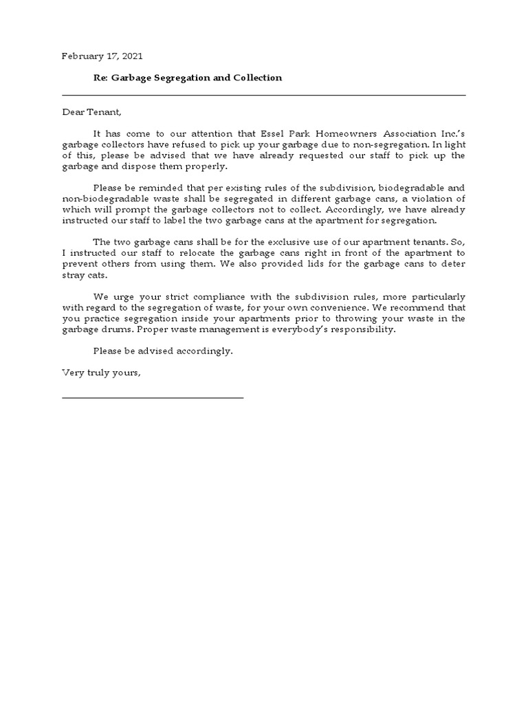 Re: Garbage Segregation and Collection | PDF | Art