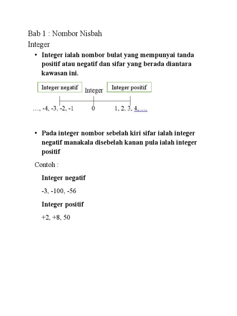 Bab1 Nombor Nisbah | PDF
