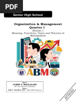Grade 12 Organization and Management Week 1-3 | PDF | Goal | Human ...