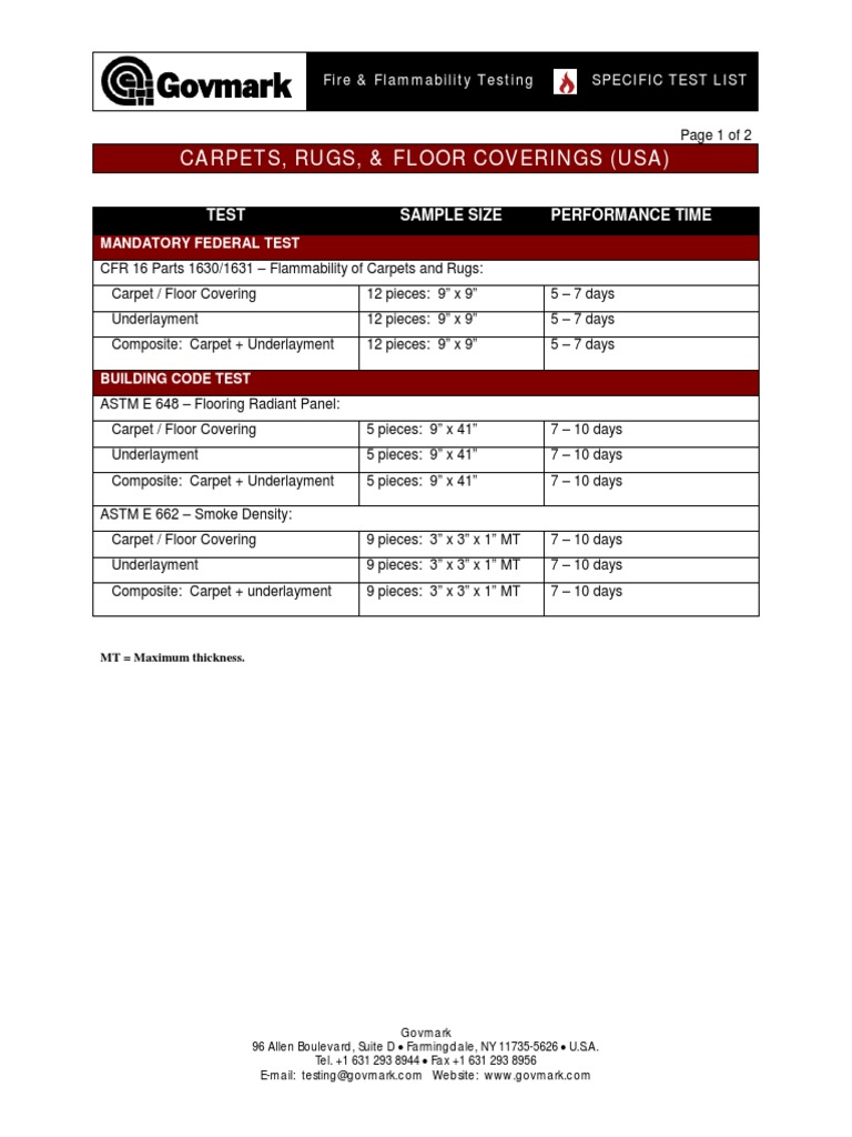 Govmark: Carpets, Rugs, & Floor Coverings (Usa) | PDF | Carpet ...