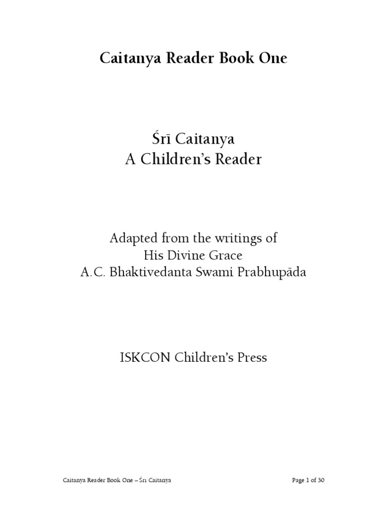 The Chanting of the Holy Name: An Introduction to Lord Caitanya's Life ...