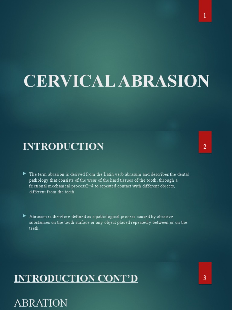 Understanding Cervical Abrasion in Dentistry | PDF | Dentistry Branches ...