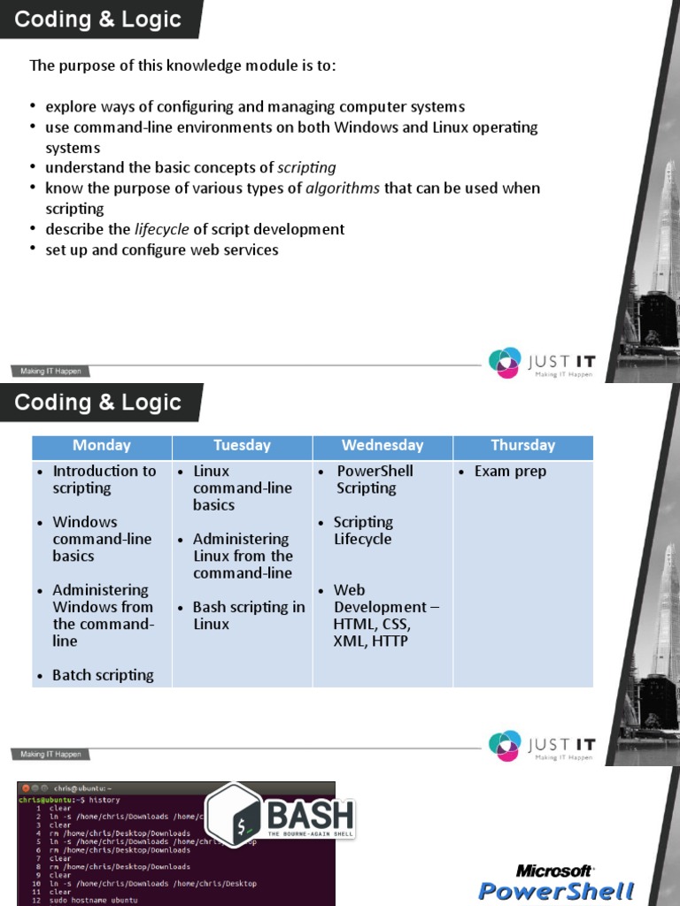 Km4 1 1 Introduction To Scripting And Windows Command Line Pdf Command Line Interface