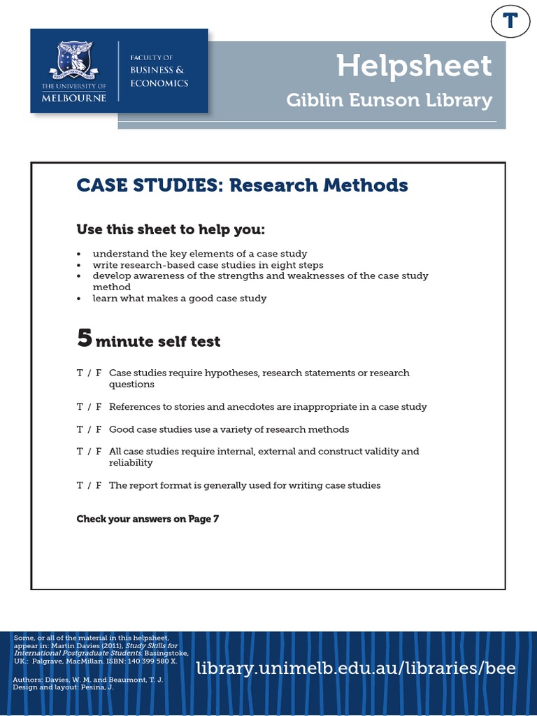 Case Study Research Methodology Guide | PDF