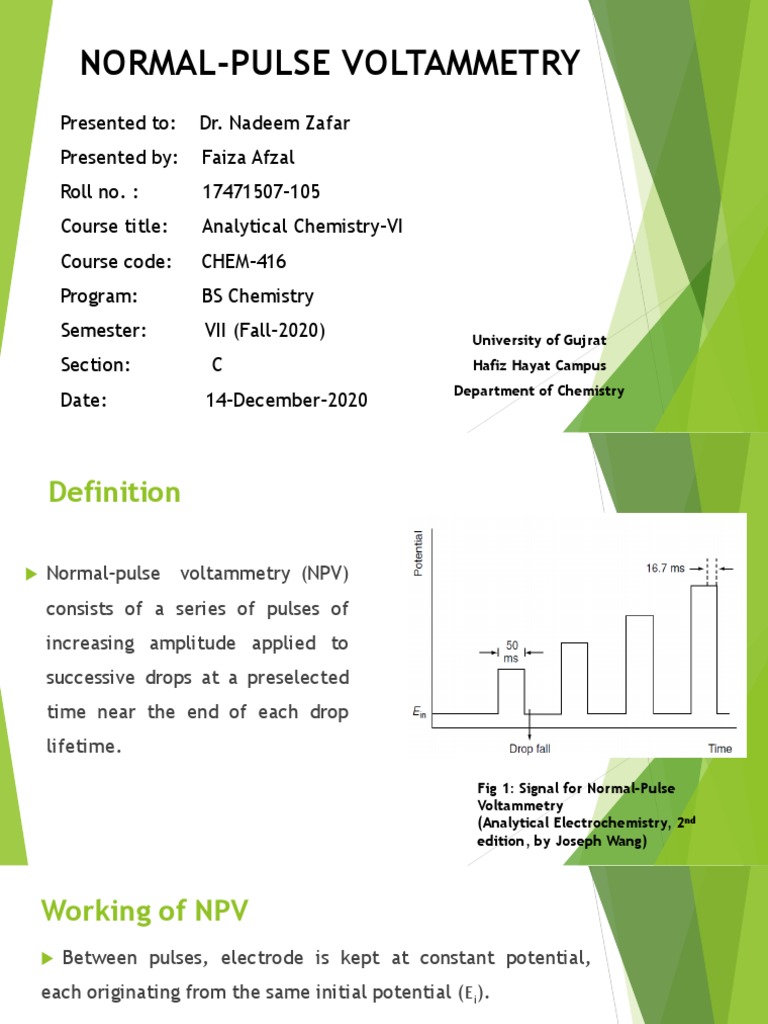 Normal Pulse Voltammetry | PDF | Scientific Method | Scientific Techniques