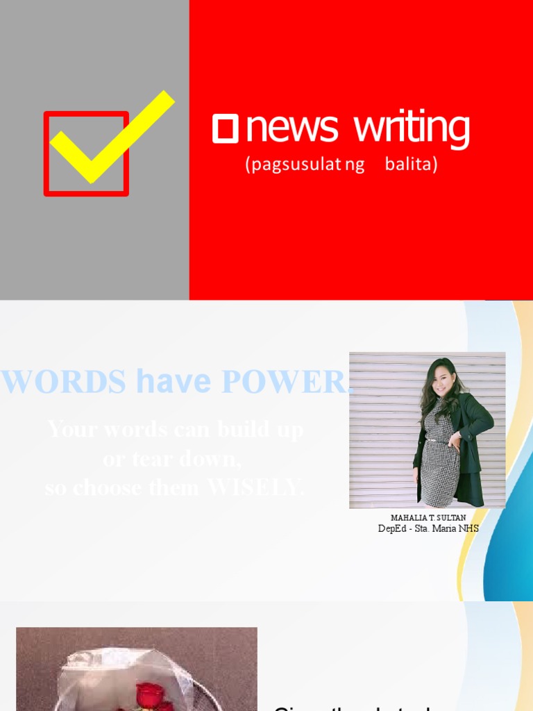 News Writing: (Pagsusulat NG Balita) | PDF | Rodrigo Duterte | News