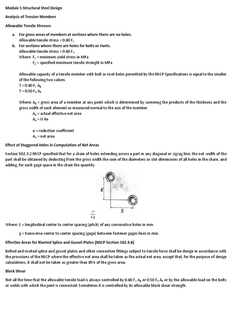 Module 5 Structural Steel Design 1 | PDF | Buckling | Materials Science