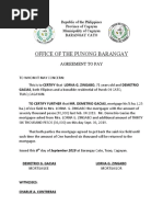 RA 11261 Form 1 - Barangay Certification | PDF
