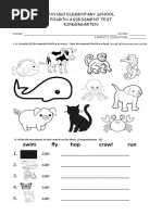 First Grading Exam Kinder | PDF | Learning | Behavior Modification