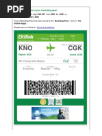 Contoh Boarding Pass Citilink | PDF