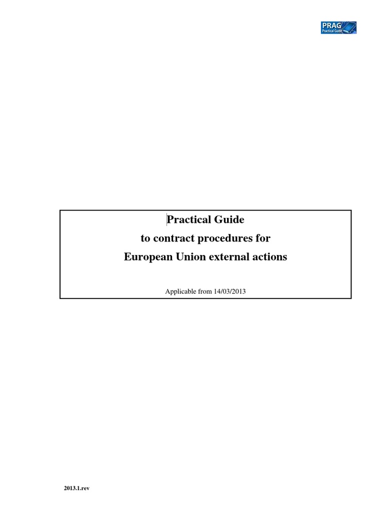 EU External Actions Contract Guide | PDF | European Union | European ...