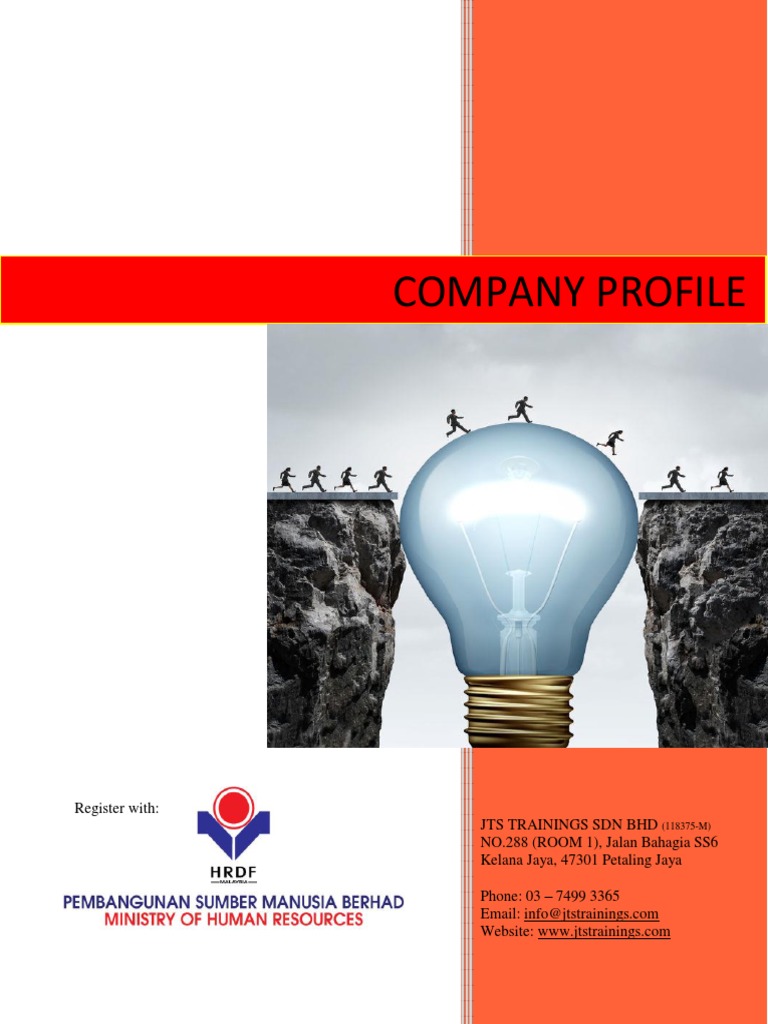 JTS Trainings SDN BHD Profile | PDF | Team Building | Consultant